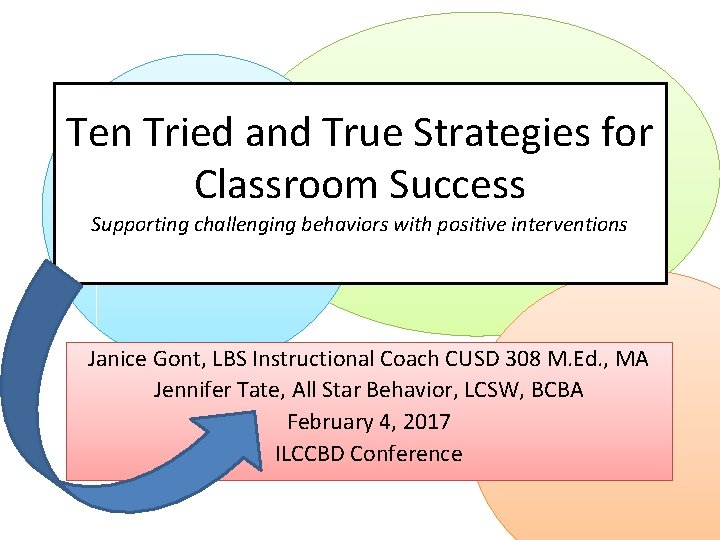 Ten Tried and True Strategies for Classroom Success