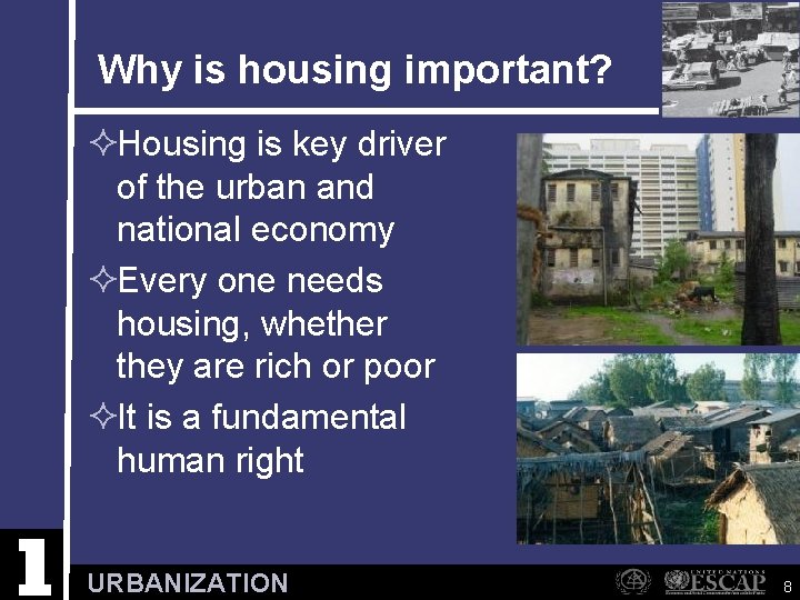 URBANIZATION UNHABITAT POWER POINT PRESENTATIONS QUICK GUIDES FOR