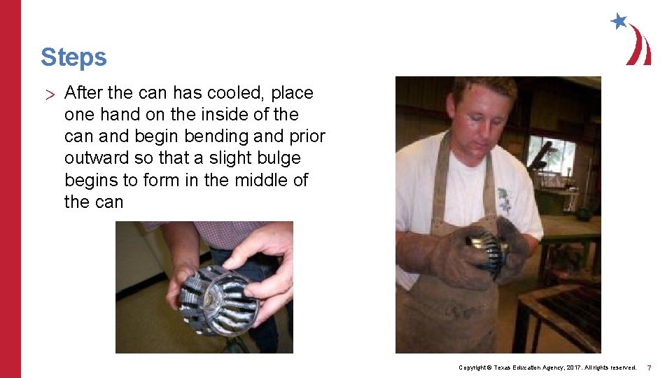 Welding Candle Holder Project Copyright Texas Education Agency