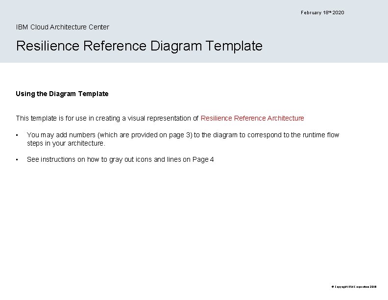 February 18 th 2020 IBM Cloud Architecture Center