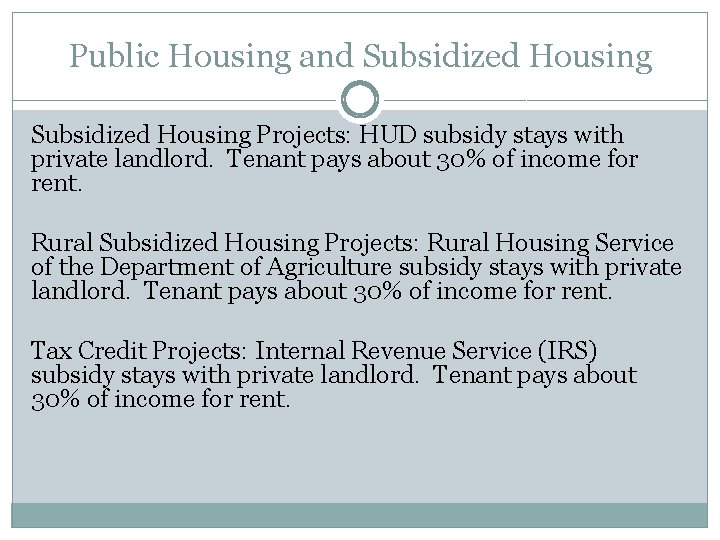 Administrative Law for Housing and Government Benefits Programs