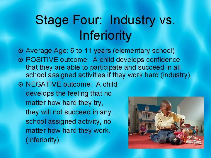 Erikson Theory of Development first 5 stages Background