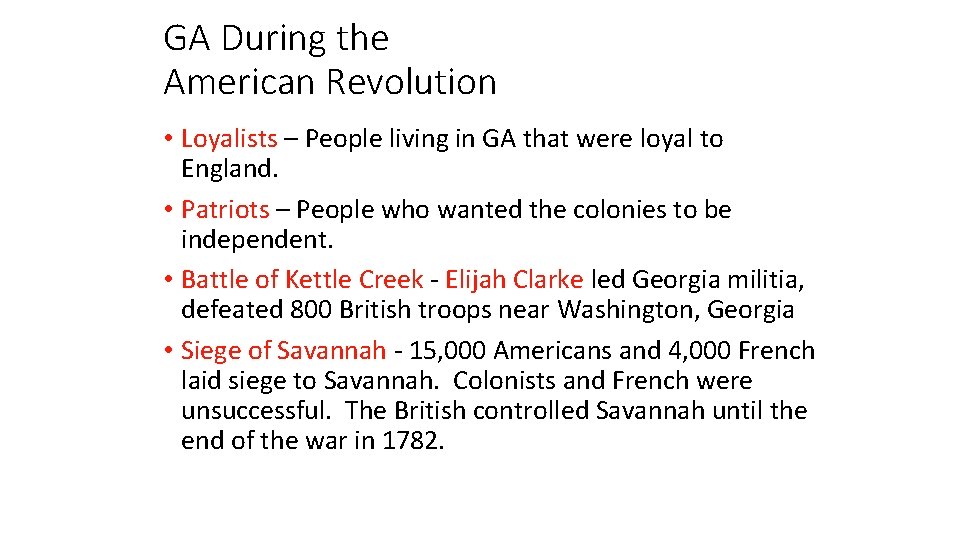 Unit 4 Statehood Revolution and Westward Expansion Standards