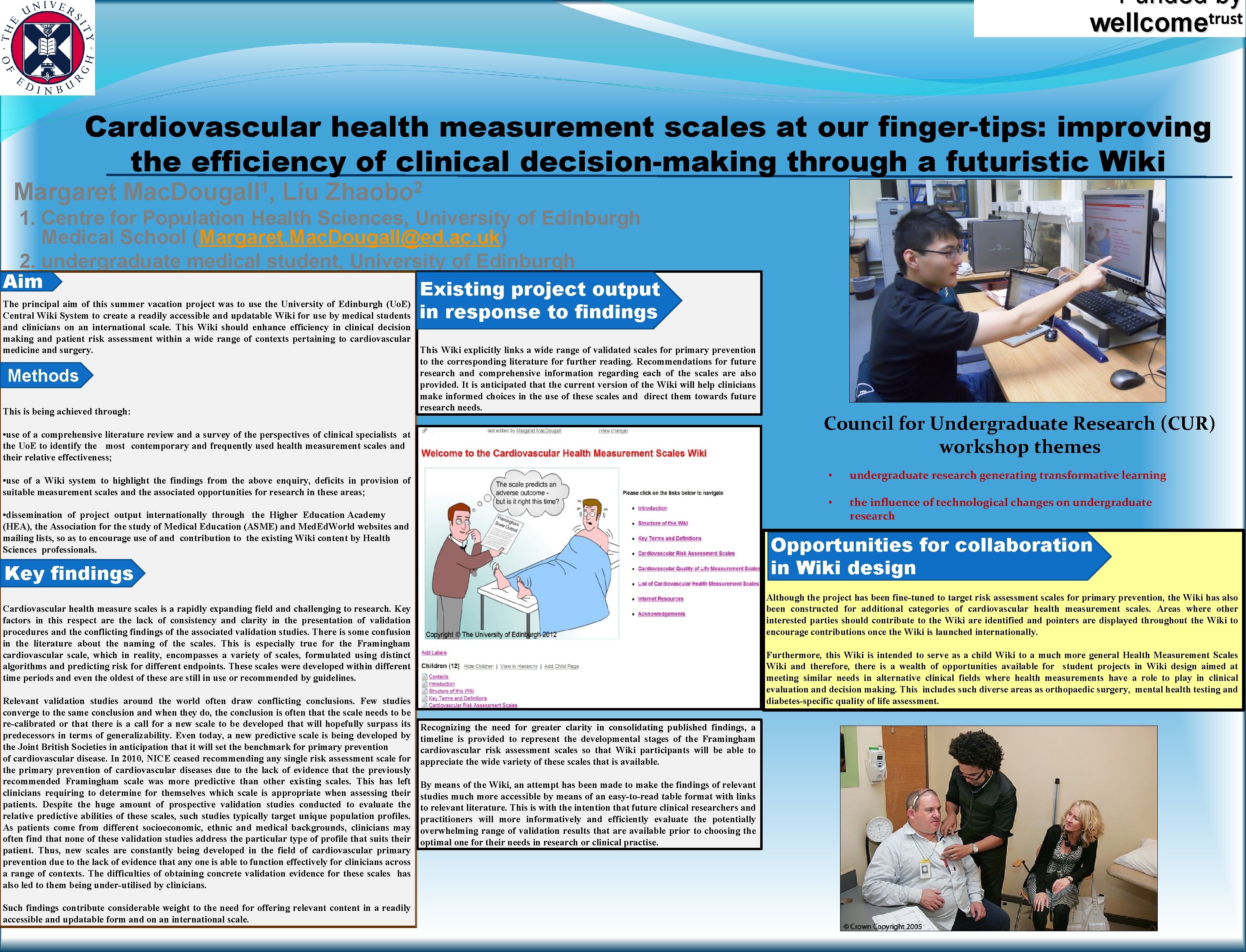 Funded by trust wellcome Cardiovascular health measurement scales