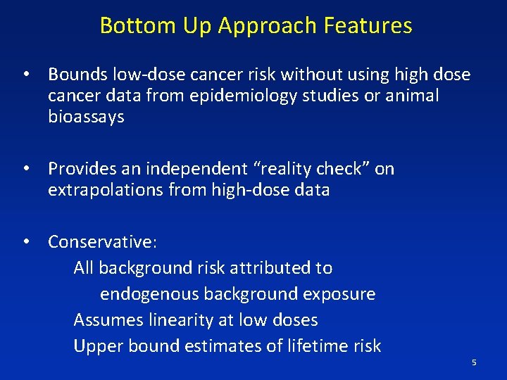 A Novel Bottom Up Approach to Bounding Potential