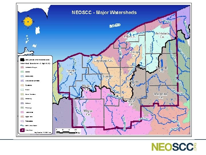 Snapshot of Northeast Ohio Environment Overview Topography Watersheds