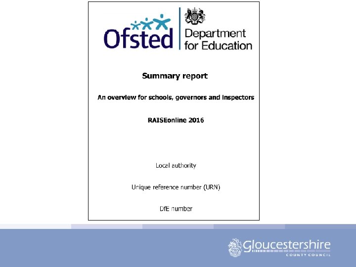 MAKING SENSE OF RAISEONLINE AND INSPECTION DASHBOARD 2016