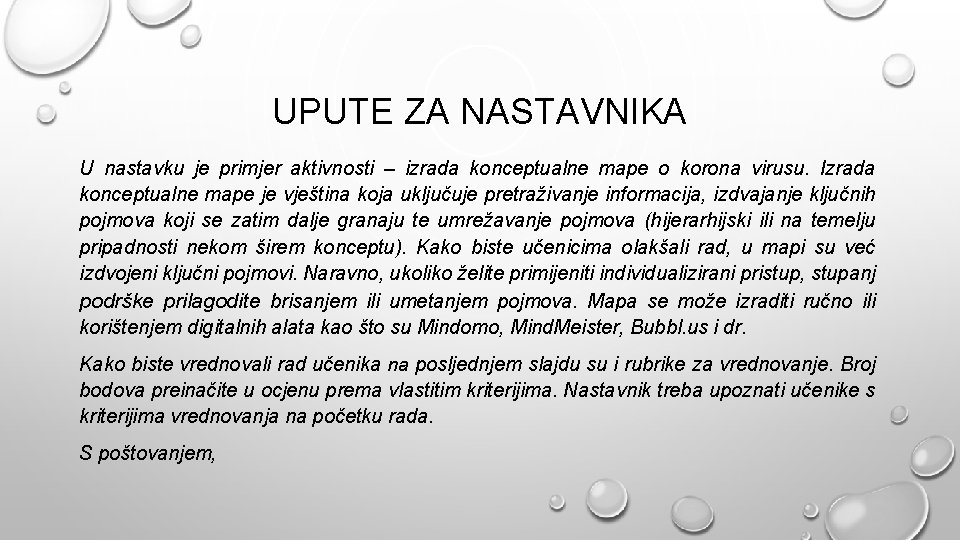 COVID 19 KONCEPTUALNA MAPA IME I PREZIME RAZRED