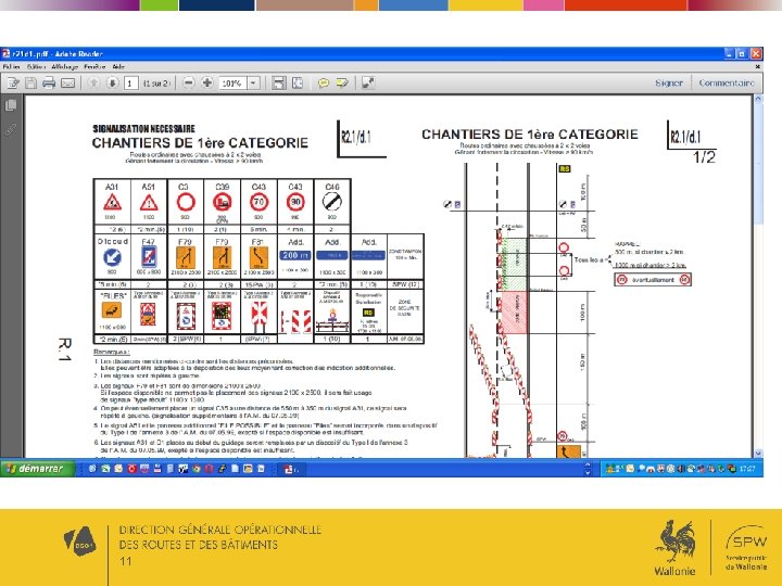 Signalisation de chantiers Sances de sensibilisation la scurit