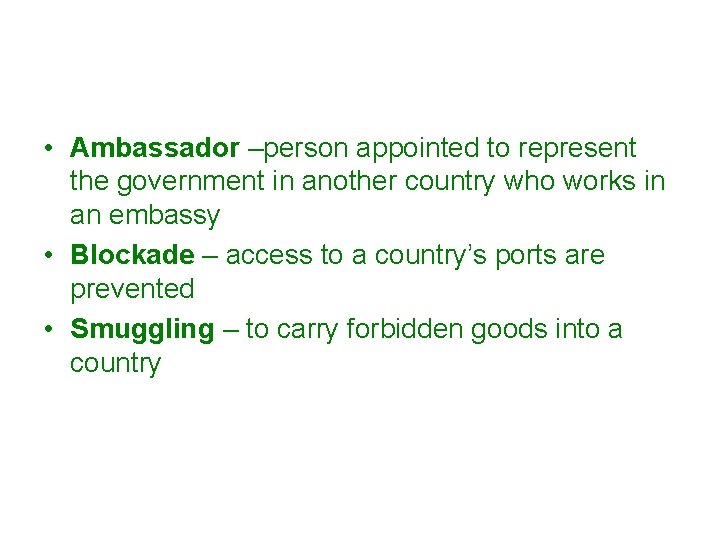 Early Connections With America Objectives At the end