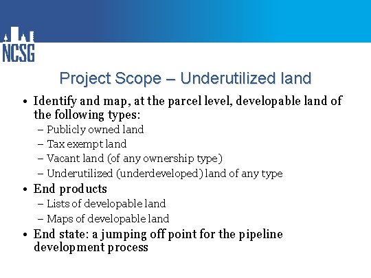 Underutilized Land Preservation in the Purple Line Corridor