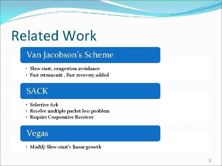 Improving the StartUp Behavior of a Congestion Control