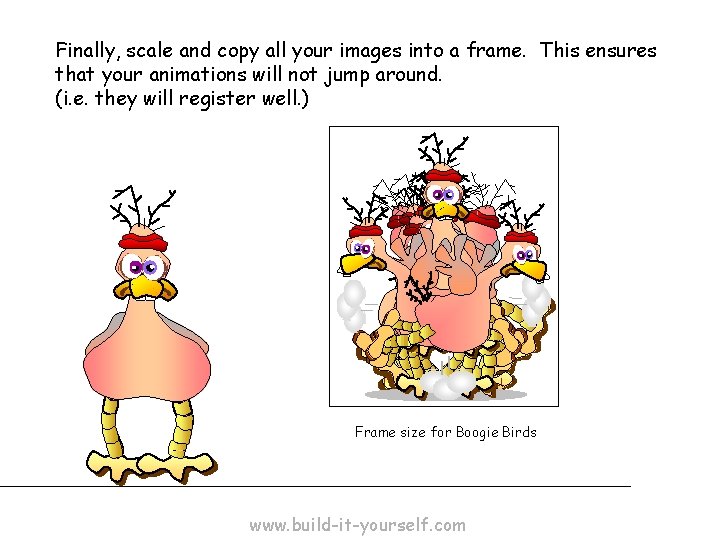 Graphics for Boogie Birds Then add your own