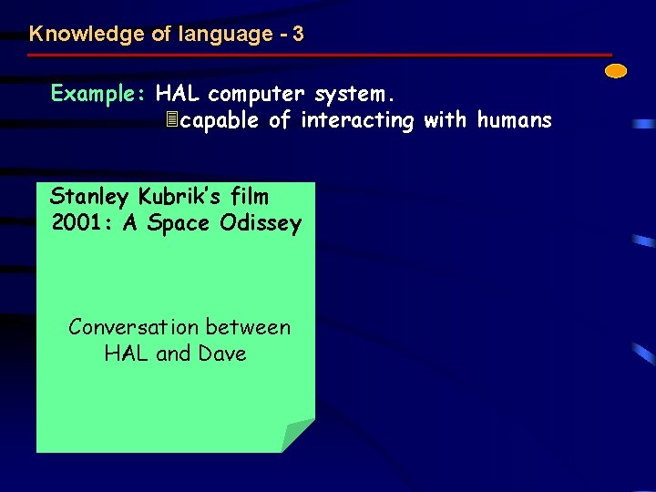 Natural Language Processing Daniele Quercia Fall 2000 Presentation