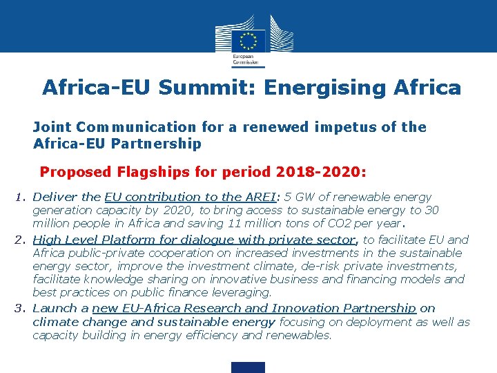 EU Sustainable Energy Cooperation Policies and instruments Claudia