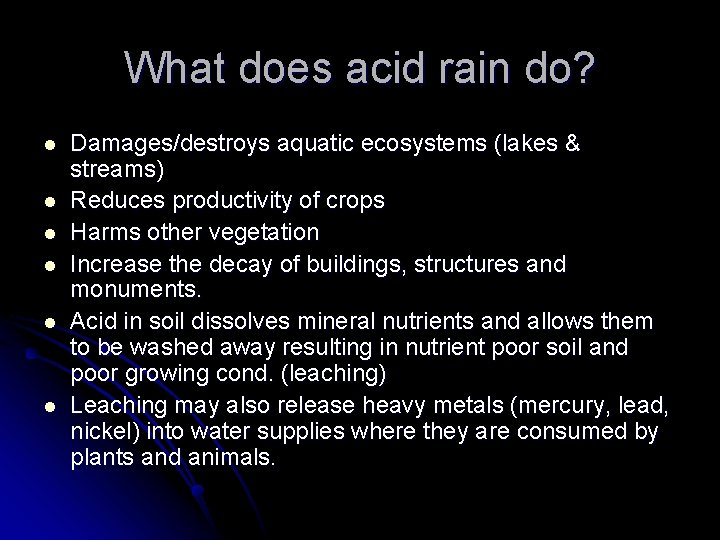 Environmental Chemistry 2 Acids Bases Pg 197 Acids