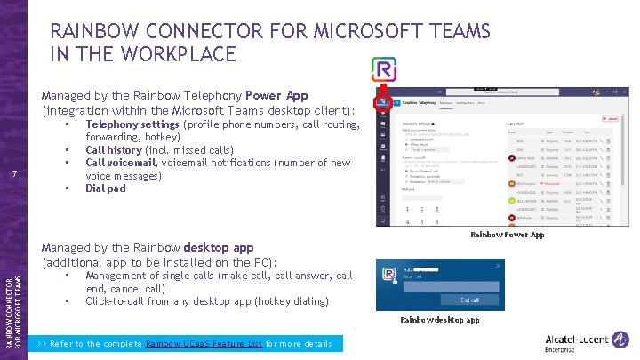 RAINBOW CONNECTOR FOR MICROSOFT TEAMS SOLUTION PRESENTATION MARCH