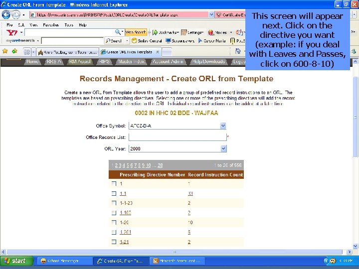 Army Records Information Management System ARIMS Objectives and