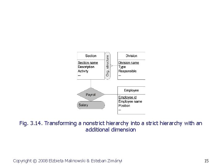 Chapter 3 Conventional Data Warehouses Copyright 2008 Elzbieta