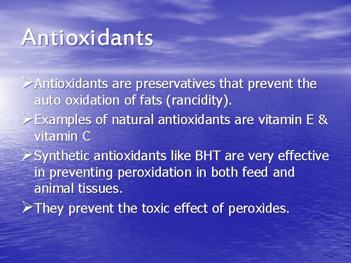 Uses and advantages of various feed additives in