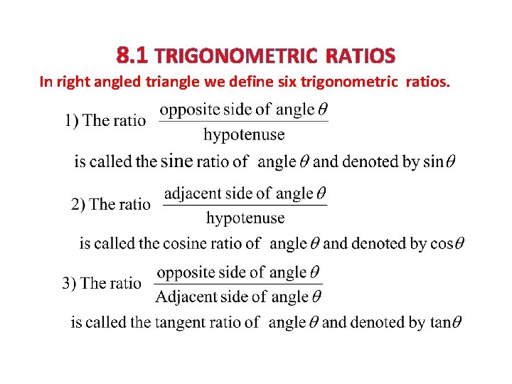 TH STD 9 SUBJECTGEOMETRY MATHEMATICS 8 TRIGONOMETRY 8