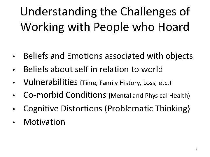 Hoarding Disorder A Brief Overview 1 Definition Compulsive