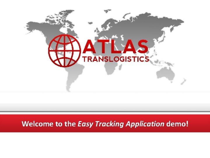 Welcome to the Easy Tracking Application demo START