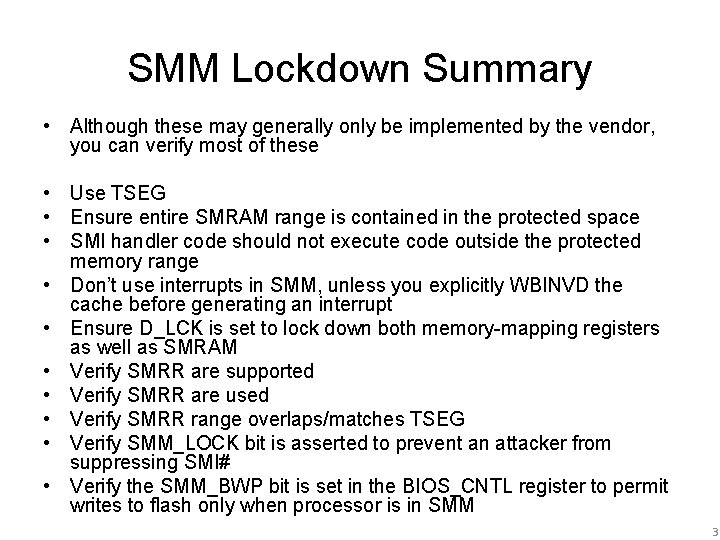 Advanced x 86 BIOS and System Management Mode
