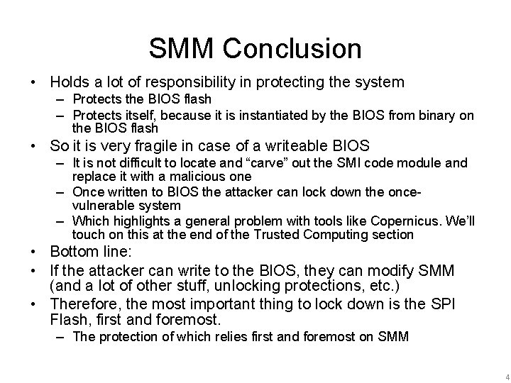 Advanced x 86 BIOS and System Management Mode
