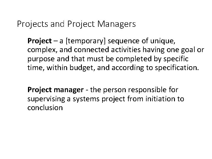 Project Management System Analysis Design Course Sharif University