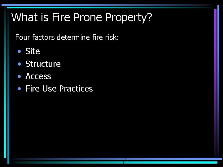 Building a Firewise Community A Primer History 1985