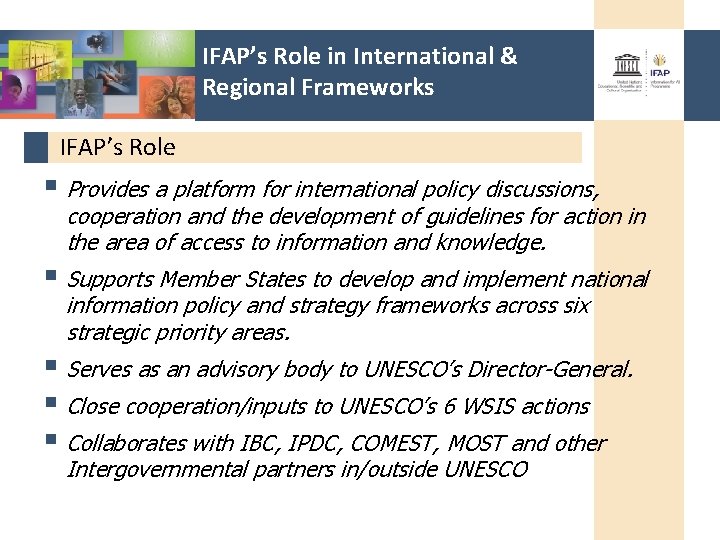 Information for All Programme Paul Hector UNESCO Programme