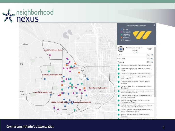 Westside Atlanta Westside Community Investment Map Bernita Smith