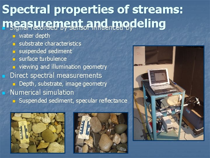 Remote Mapping of River Channel Morphology March 9