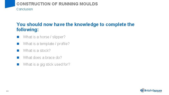 CONSTRUCTION OF RUNNING MOULDS UNDERSTAND THE TYPES OF