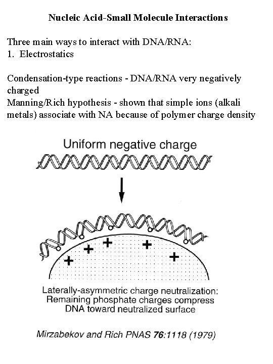 Nucleic AcidSmall Molecule Interactions Blackburn Gait Ch 8