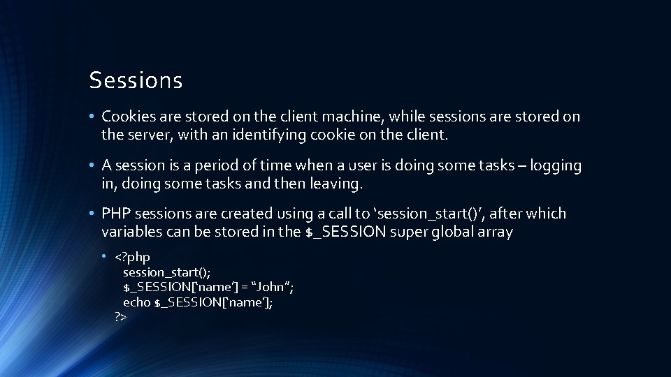 Web Programming Language CHA PT ER 7 Cookies