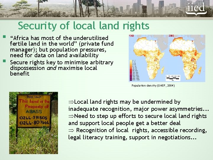 Largescale land acquisitions for agricultural investment Trends and