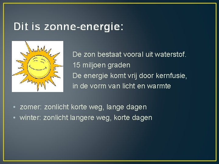 Zonneenergie De zon onze energiebron Wout Rombaut Robbe