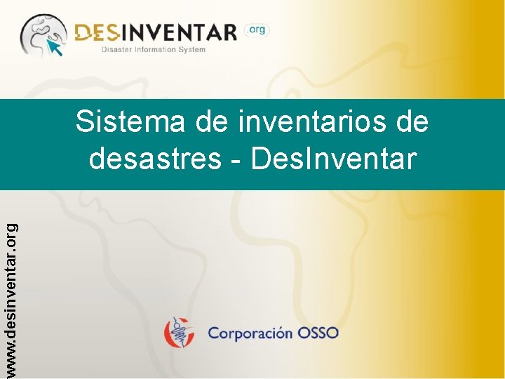 www desinventar org Sistema de inventarios de desastres