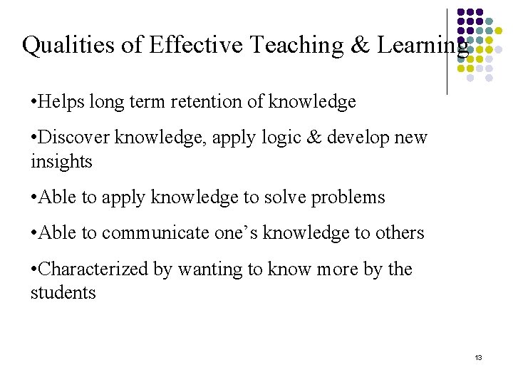Effective Teaching Learning Dr Abida Ahmed Associate Professor