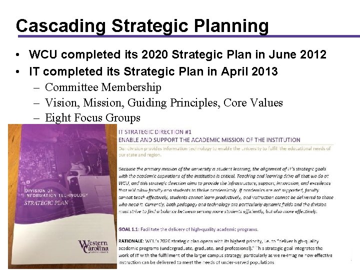 Alignment and Accountability Moving from the Strategic to