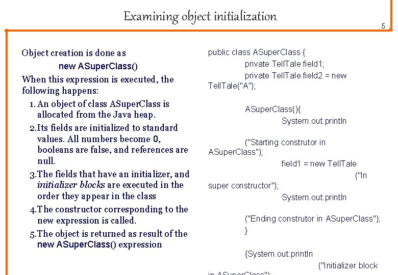 1 OPI Lecture 14 Instance creation enums and