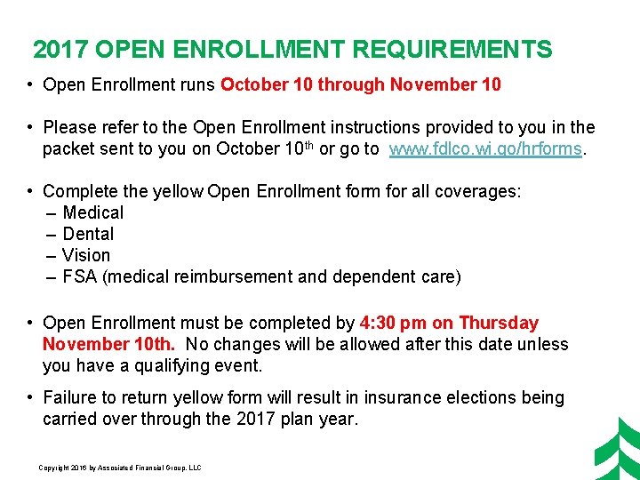 2017 OPEN ENROLLMENT MEETINGS PRESENTED BY JAY SCOTT