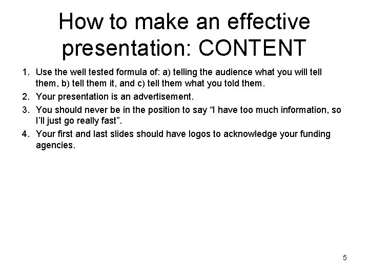 How to make an effective presentation by Gil