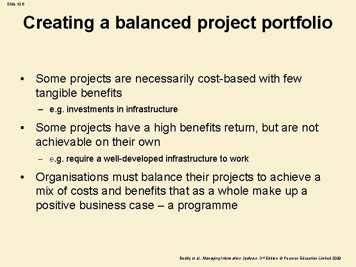 Slide 10 1 The costs and benefits of