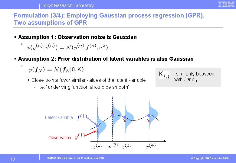 Tokyo Research Laboratory TravelTime Prediction using Gaussian Process