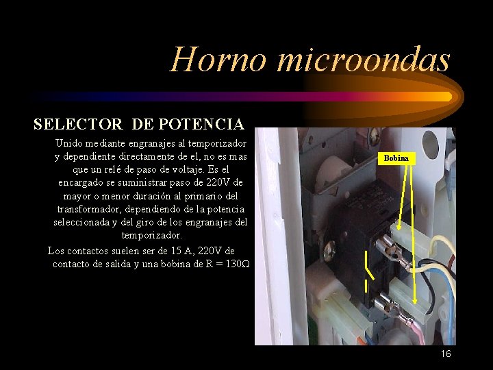 Horno microondas PARTES Y TESTEO DE COMPONENTES 1
