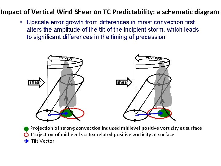 Predictability and dynamics of tropical cyclones under vertical