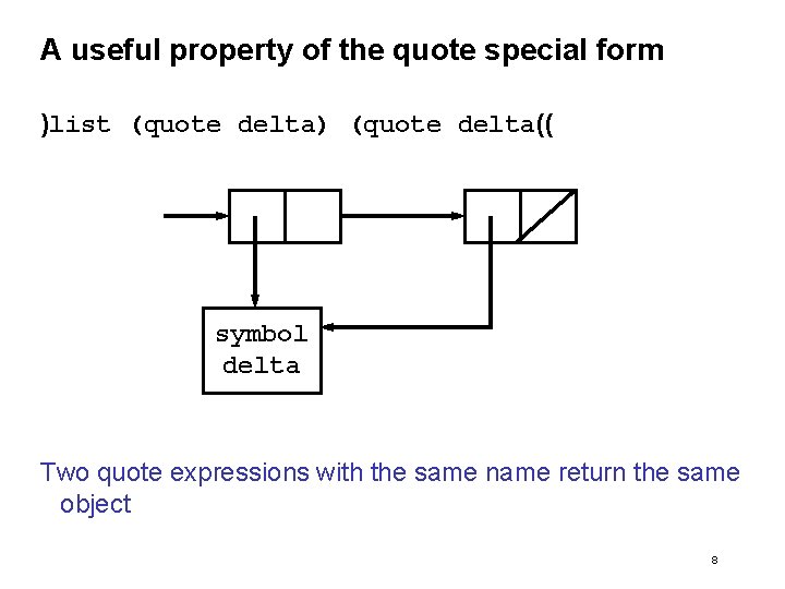 6 001 SICP Symbolic data Symbol a primitive